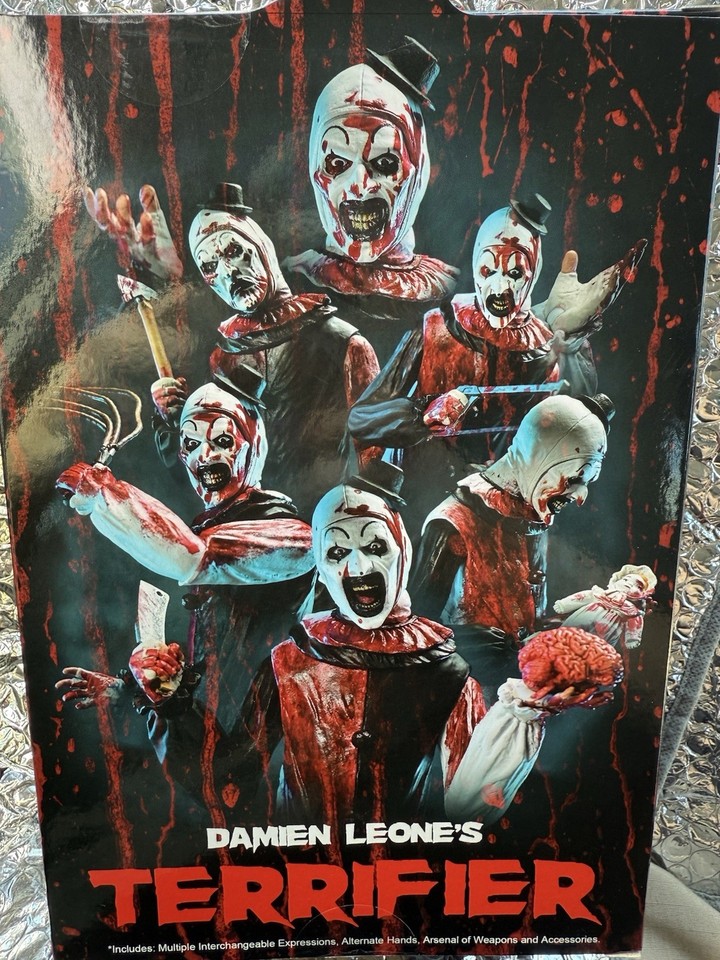 Terrifier Ultimate Art the Clown Blood Soaked Exclusive Walmart NECA IN ...