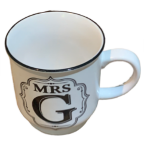 Alphabet Mug Mr / Mrs / Miss Men's Women's Gift Mug Birthday ...