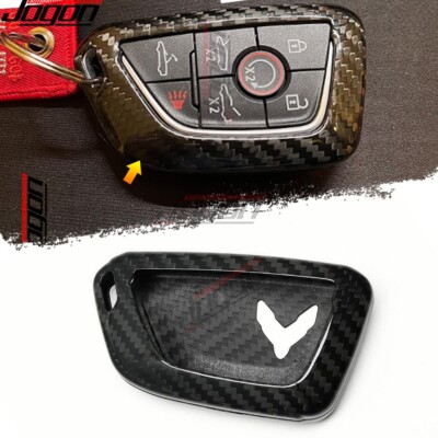 Black Carbon Remote Key FOB Covers Keyless For Corvette C8 Z06 Z51 Z07 ...
