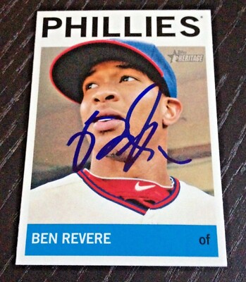 Ben Revere - 2013 Topps Heritage Signed Autograph Auto Card #177 ...
