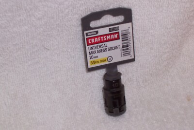 CRAFTSMAN Universal Max Axess 3/8" Drive 10mm Pass-Through Thru Socket ...