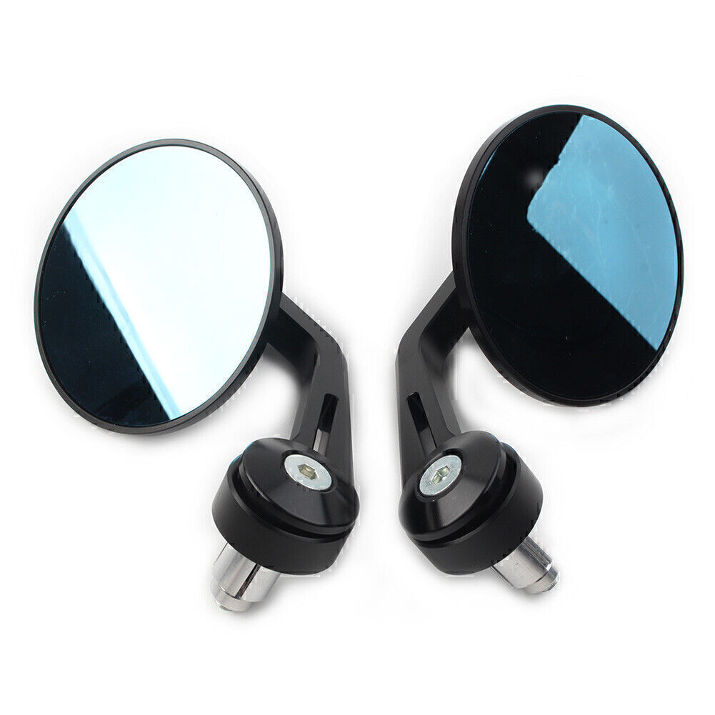 22mm 25mm Cnc Universal Motorcycle Blue Mirror Handle Bar End Rearview