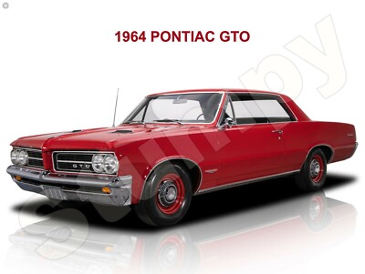 1964 PONTIAC GTO Metal Sign 9" x 12" or 12" x 16" | eBay