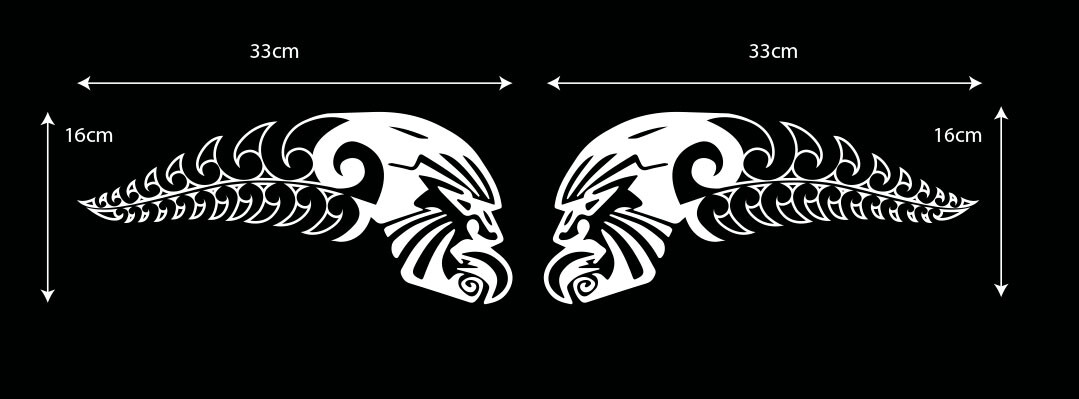 New Zealand Vinyl Decal Koru head Fern Kiwi Maori Waterproof Car ...