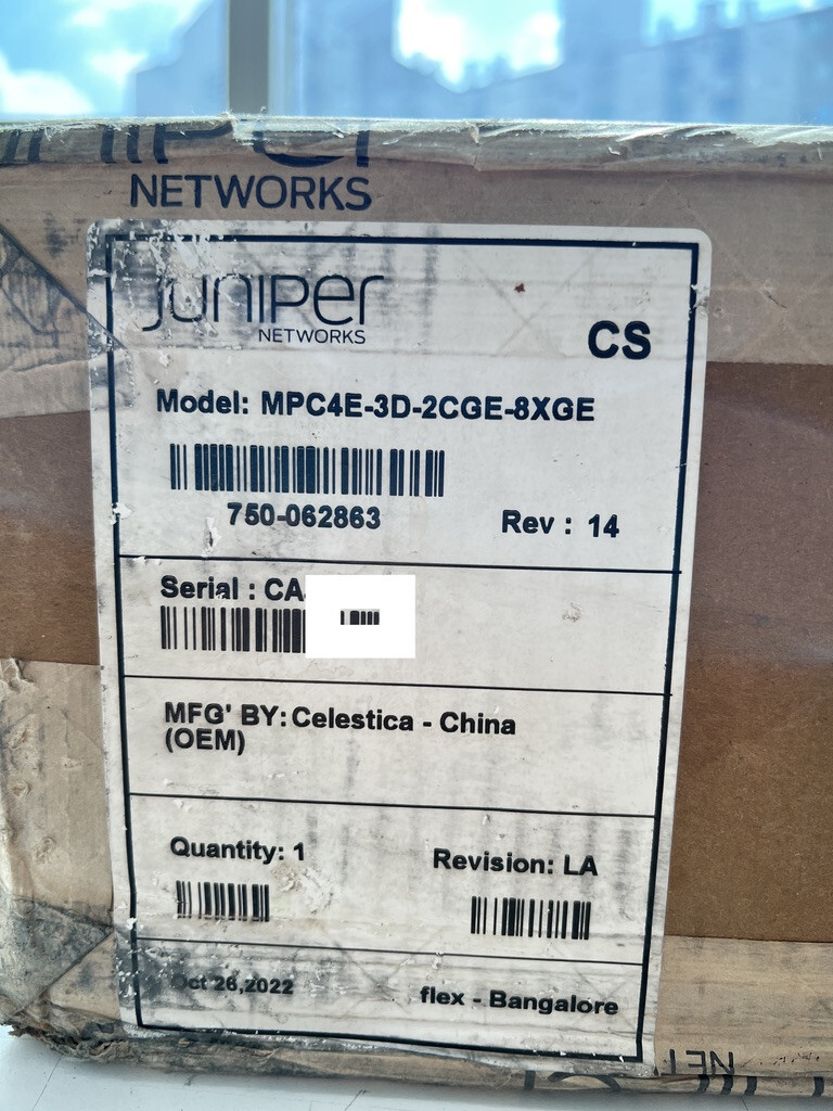 Juniper Networks MPC4E-3D-2CGE-8XGE Ethernet Switch for sale online | eBay