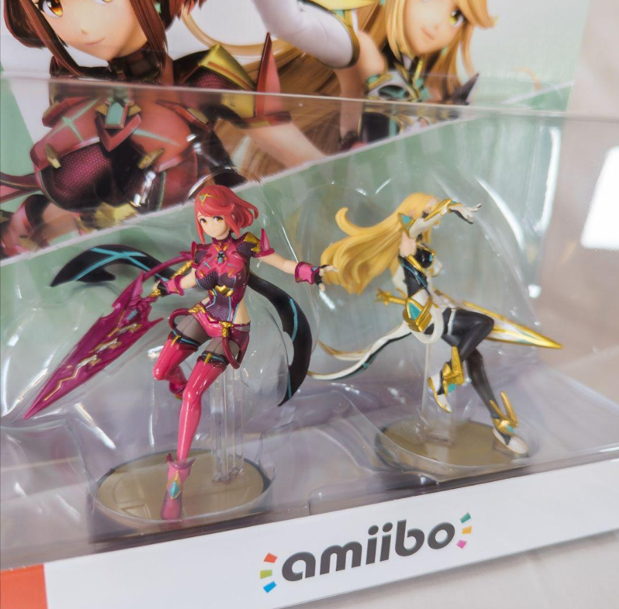 NEW Nintendo amiibo Pyra Mythra Double Set Super Smash Bros. Homura ...