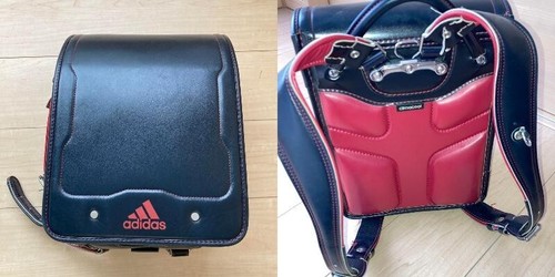 Randoseru Japanese School Bag Kid's Backpack adidas Black Red Japan #2 ...