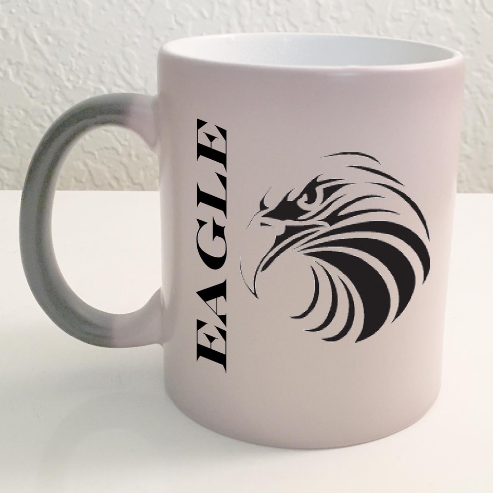 Coffee Eagle Magic Mug, Coffee Cup mug Heat Color Changing Cup Gift ...