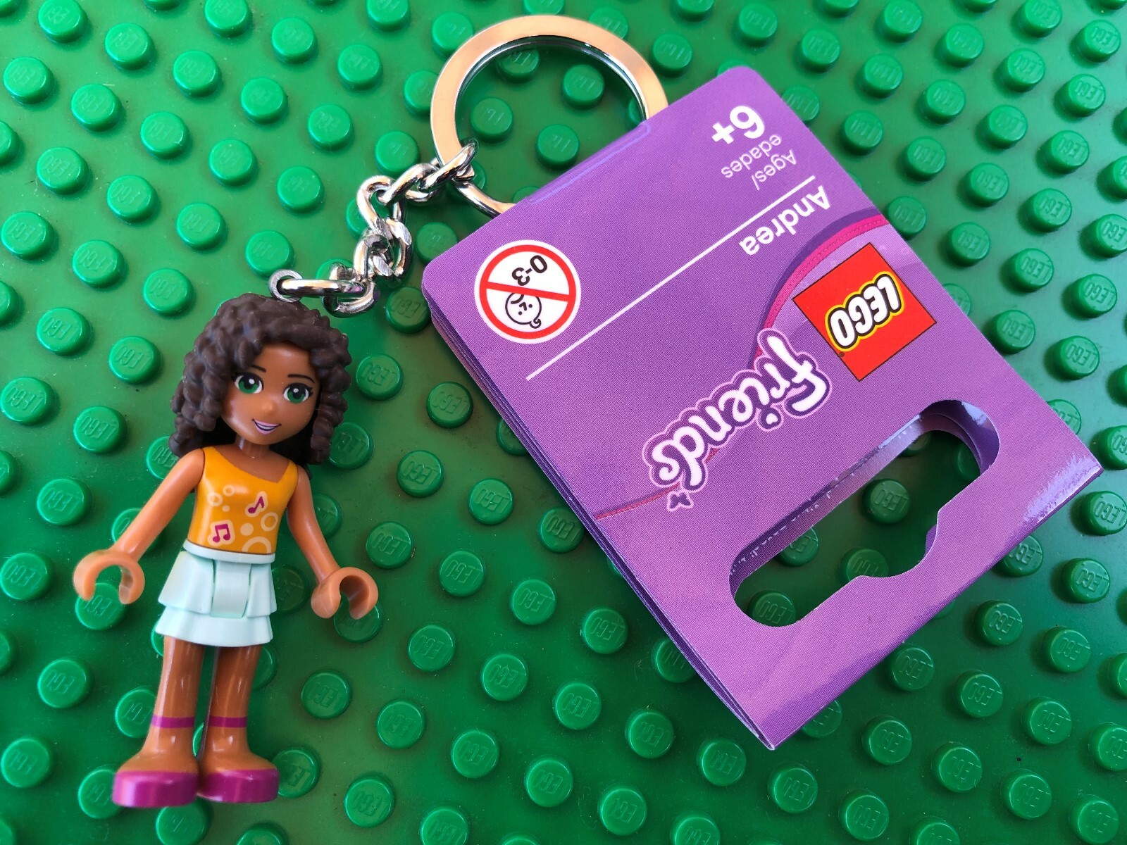 Lego Friends ANDREA KEY CHAIN Keychain Minifigure 853548 NEW TAGS ...