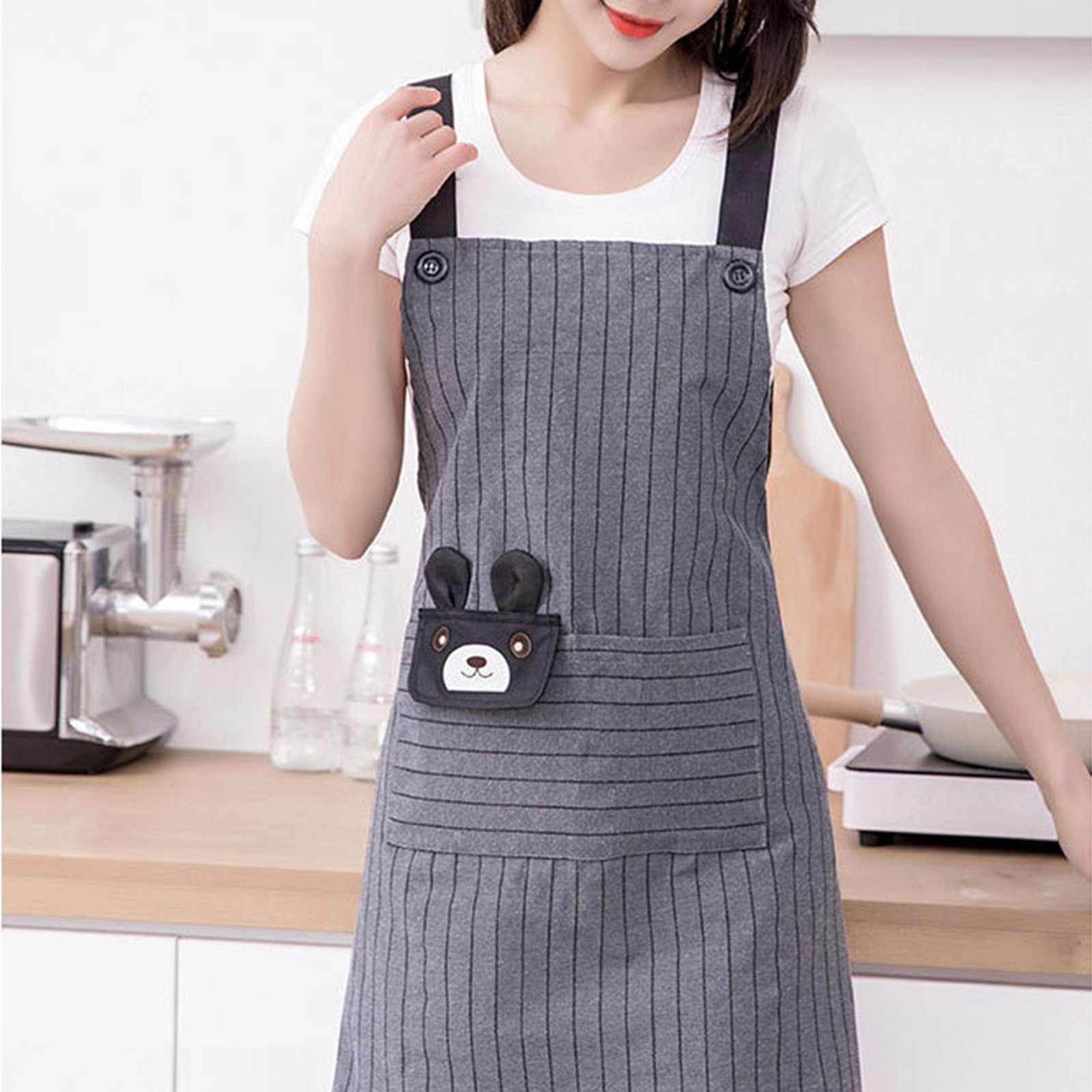 Cleaning Apron Lace Up Dirt Resistant Painting Cleaning Apron Cartoon ...