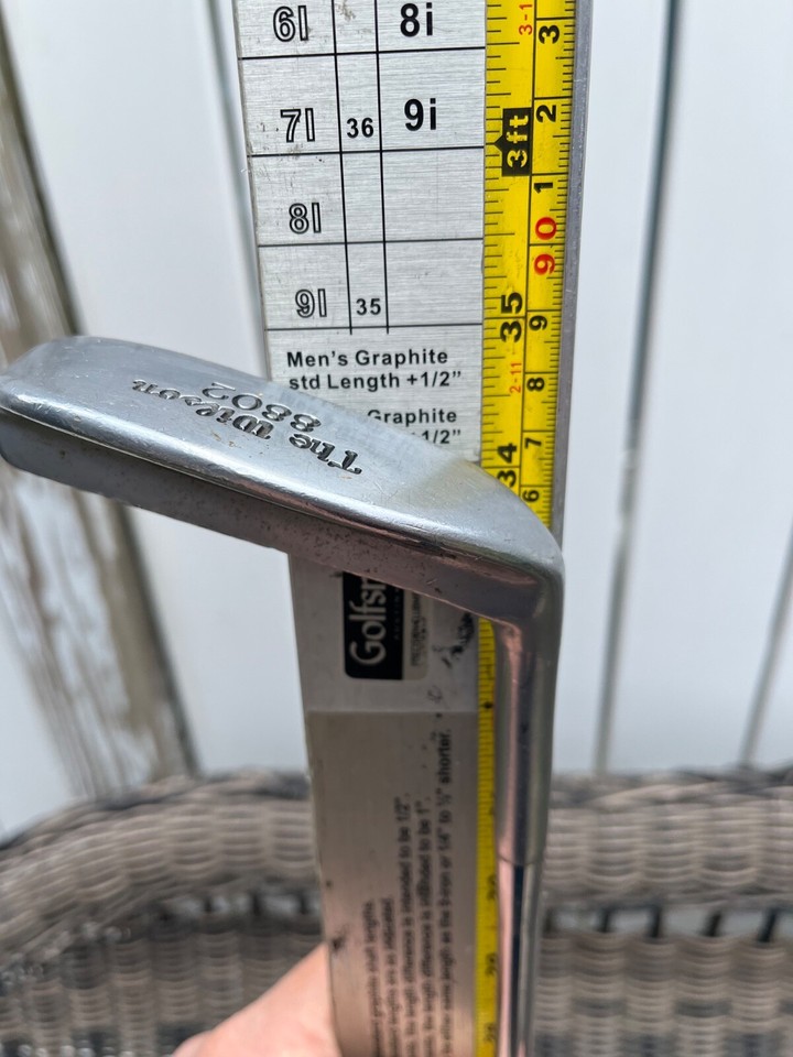 wilson 8802 putter head speed label leather grip | eBay