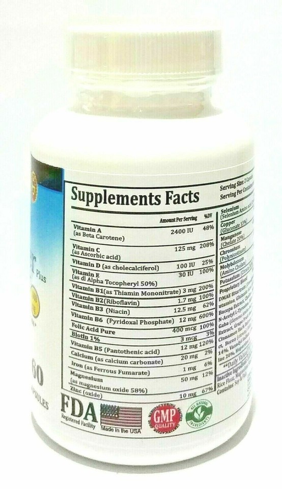 Brain Booster Supplement Memory Focus Mind & Clarity Enhancer Nootropic ...
