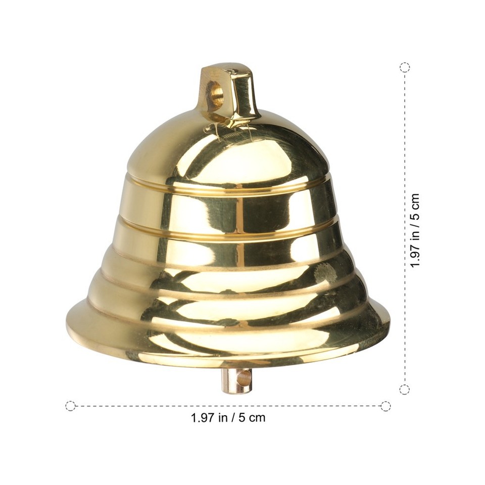 Brass Christmas Bell Jingle Bell Pendant Crafts Bell Decoration 5.00 cm ...