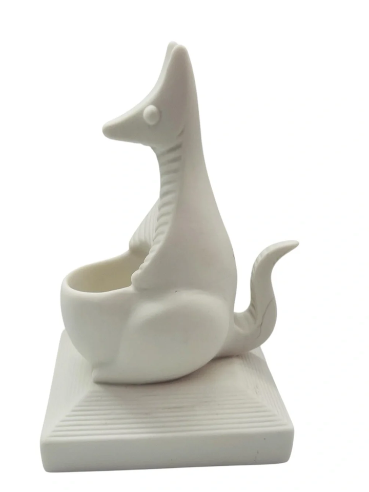 Jonathan Adler White Porcelain Kangaroo Animal Match Strike Holder | eBay