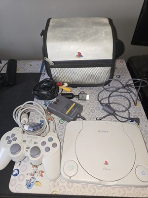 Official Sony PlayStation 1 PS1 Slim PSone Console Complete w Carrying ...