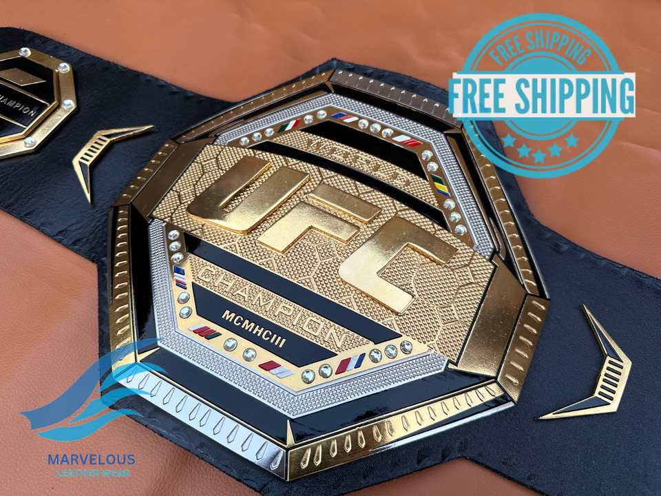 UFC Legacy Championship Title Belt Brass Gold Adult Size Replica Belt ...