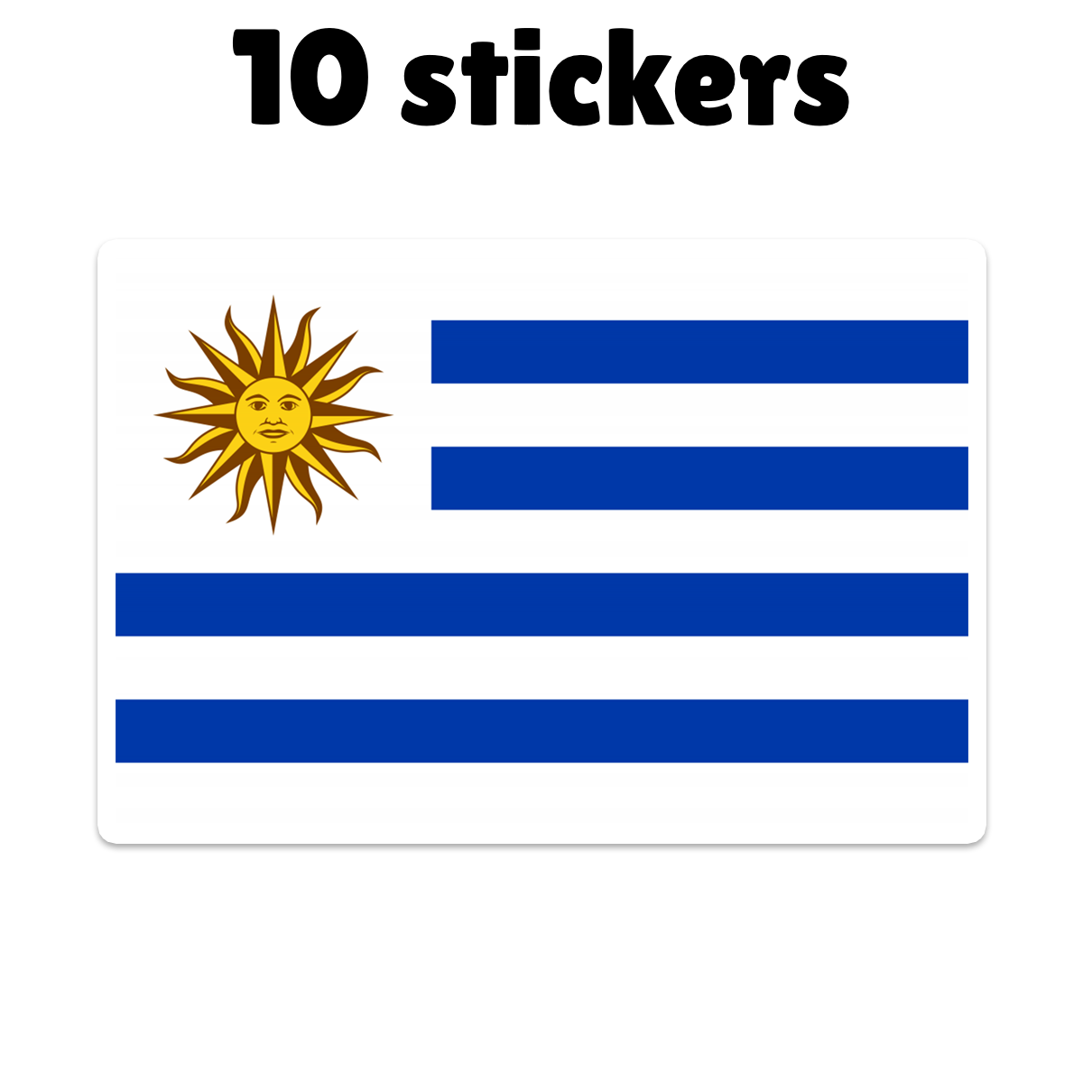 Uruguay Flag Sticker Decal Vinyl Fade & Waterproof | eBay Australia