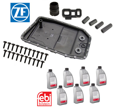 OEM Transmission Oil Pan Adapter Tube Sleeve Bolt + 7L ATF Fluid Kit ...