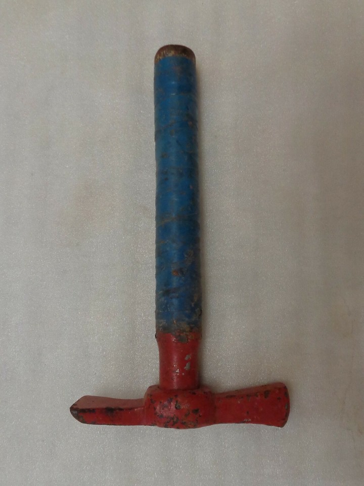 Red Soviet Pick Axe Hammer Mattock Hoe Grub Pickax Old Tool Vtg Iron ...