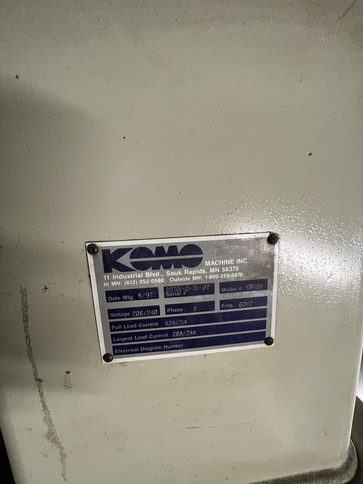 KOMO VR408 CNC ROUTER With 2 Spindles & Vacuum | eBay