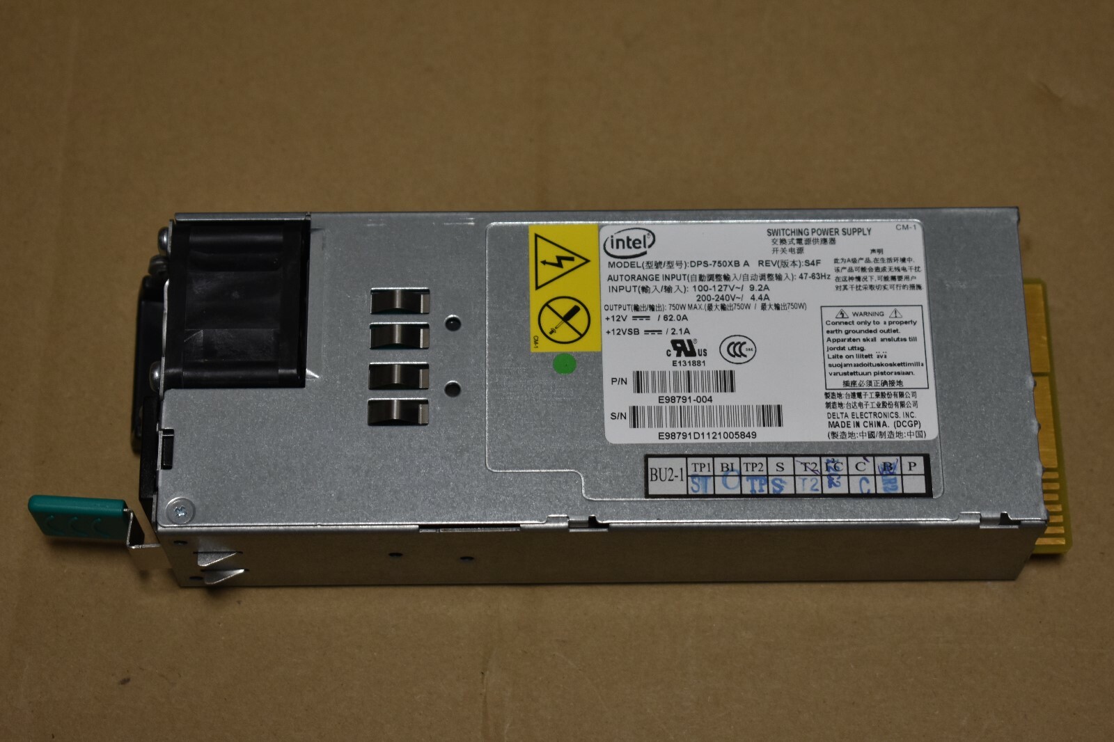 Intel DPS-750XB-A Power Suplly E98791-004 | eBay