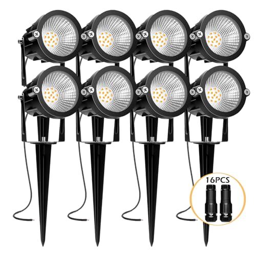 Low Voltage Landscape Lighting: 10W 1000LM LED Landscape 8 Pack Warm ...