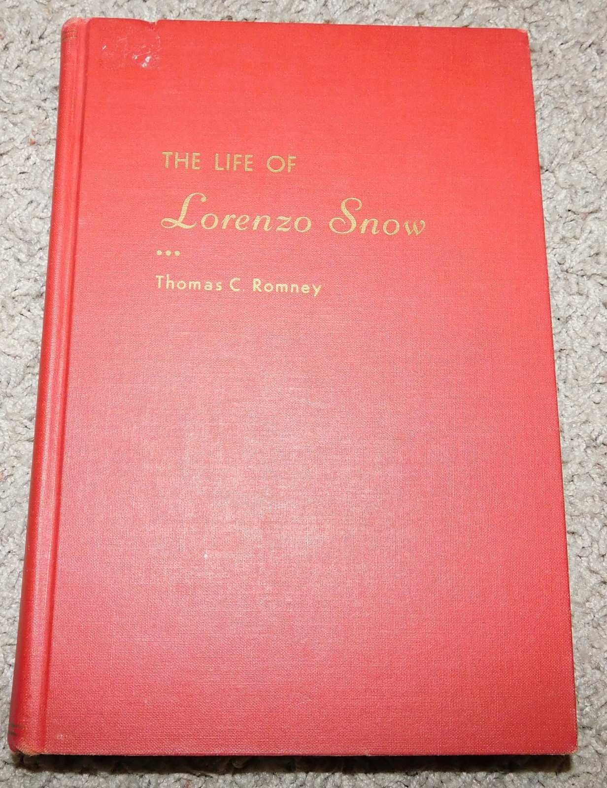 1955 The Life of Lorenzo Snow by Thomas C Romney Mormon Prophet | eBay