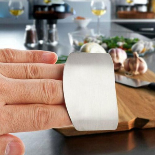 Kitchen Finger Hand Protector Guard Steel Chop Slice Fast Utensils P2B3 ...