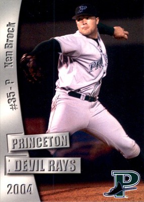 Ken Brock 2004 Grandstand Princeton Devil Rays RC FREE SHIPPING ...