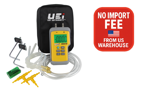UEi Test Instruments EM201SPKIT Static Pressure Kit HVAC Digital Tester ...