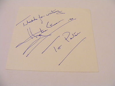 HUGHIE GREEN Signed Card Autograph TV Presenter Game Shows Opportunity ...