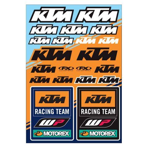 Factory FX OEM Sticker Sheet KTM Racing (22-68532) | eBay Australia