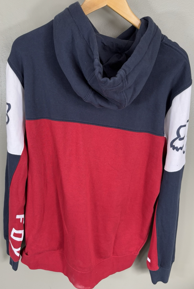 Vintage Honda Fox Racing Red White & Blue Hoodie Size Large | eBay