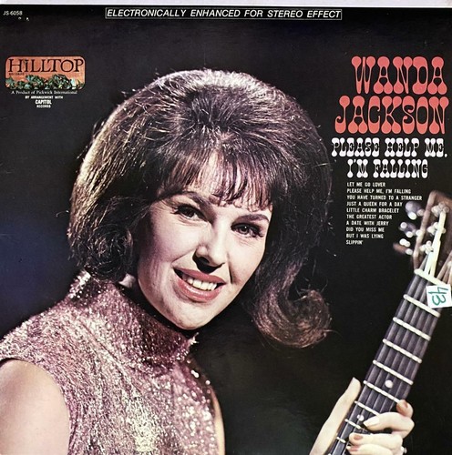 WANDA JACKSON HAND SIGNED AUTOGRAPH LP ALBUM "PLEASE HELP ME I'M ...