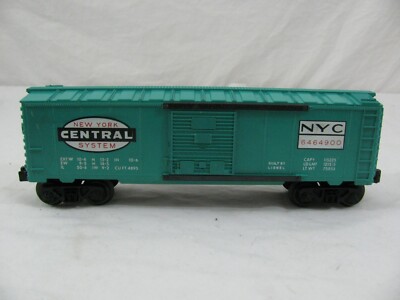 Vintage Lionel Trains O Gauge Jade New York Central Box Car Type IV ...