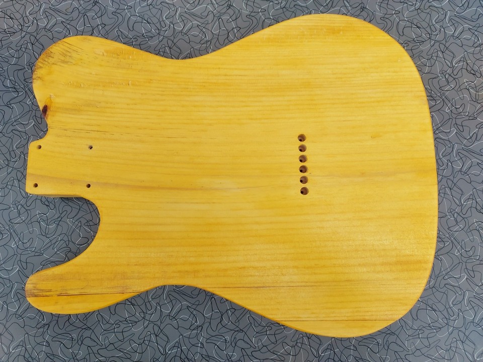 Guitar Body Telecaster Tele Style Nitro Finish Barncaster Pinecaster ...