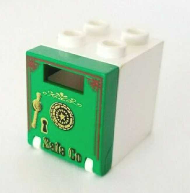 LEGO BANK ~ ATM Teller Safe Money Coins Ingots Locks Envelopes Slopes ...