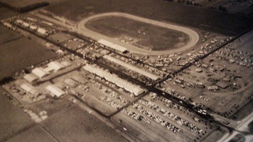 1950s duringfair.Terre Haute Vigo County fairgrounds aerial print from ...