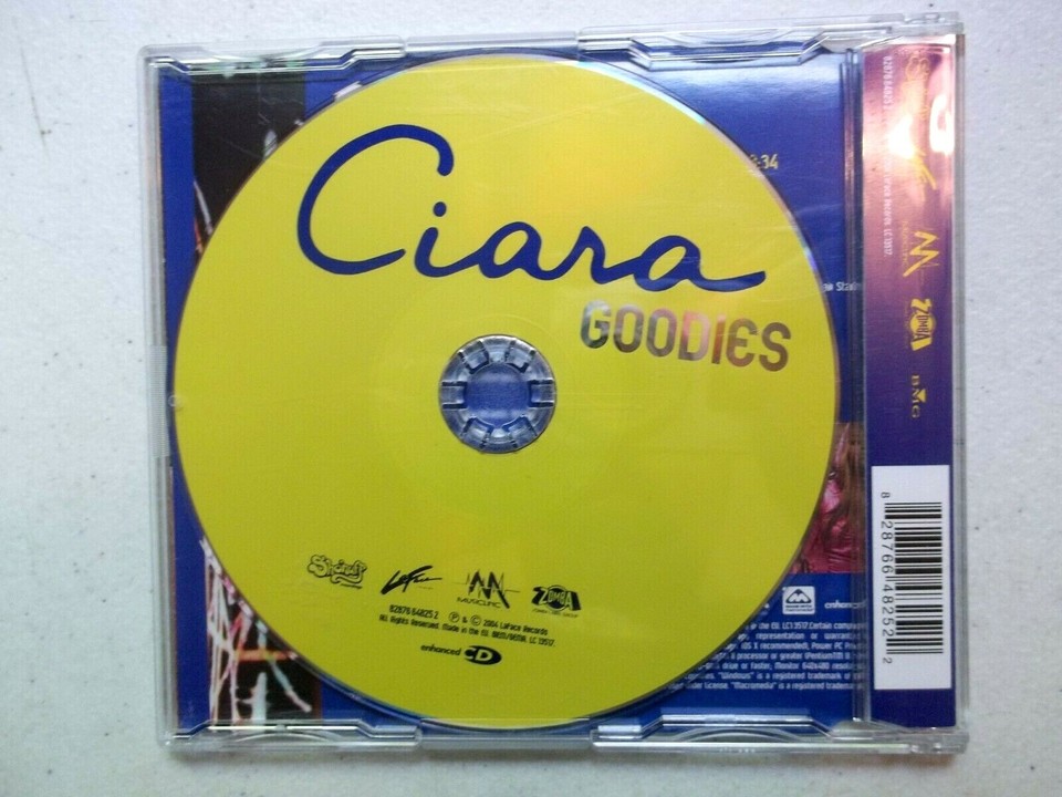 CIARA Goodies w/ RARE Versions 3TRX CD Single w/ TI & Petey Pablo T.I ...