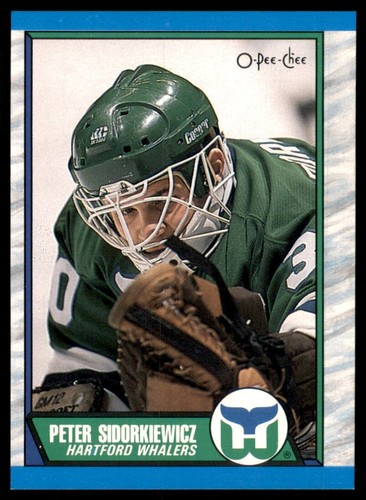 1989-90 O-Pee-Chee Peter Sidorkiewicz Rookie Hartford Whalers #11 | eBay