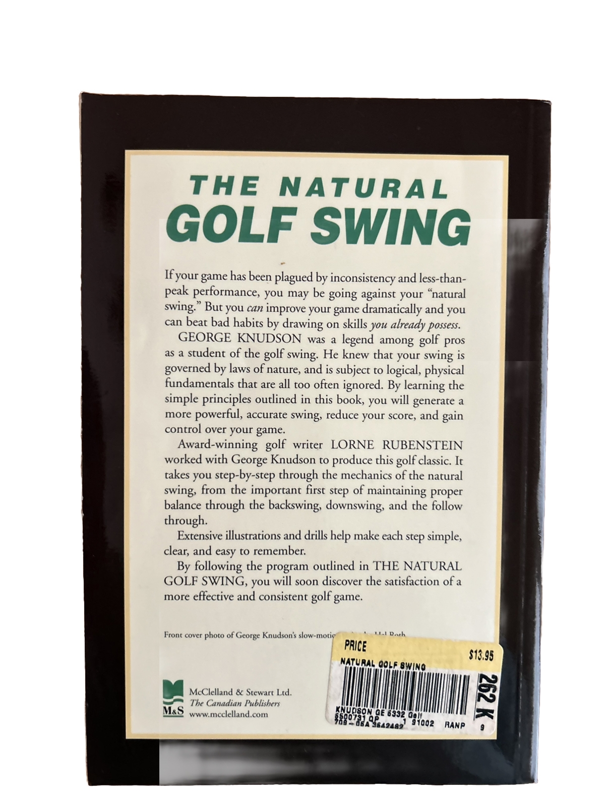 Natural Golf Swing by Lorne Rubenstein and George Knudson (1989, Trade ...