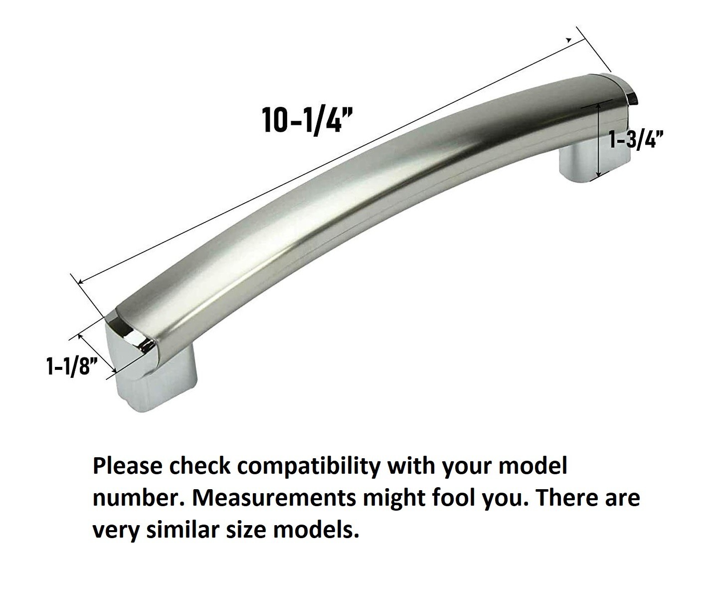 Original WB15X10278 Microwave Handle New OEM Genuine 261300714902 | eBay