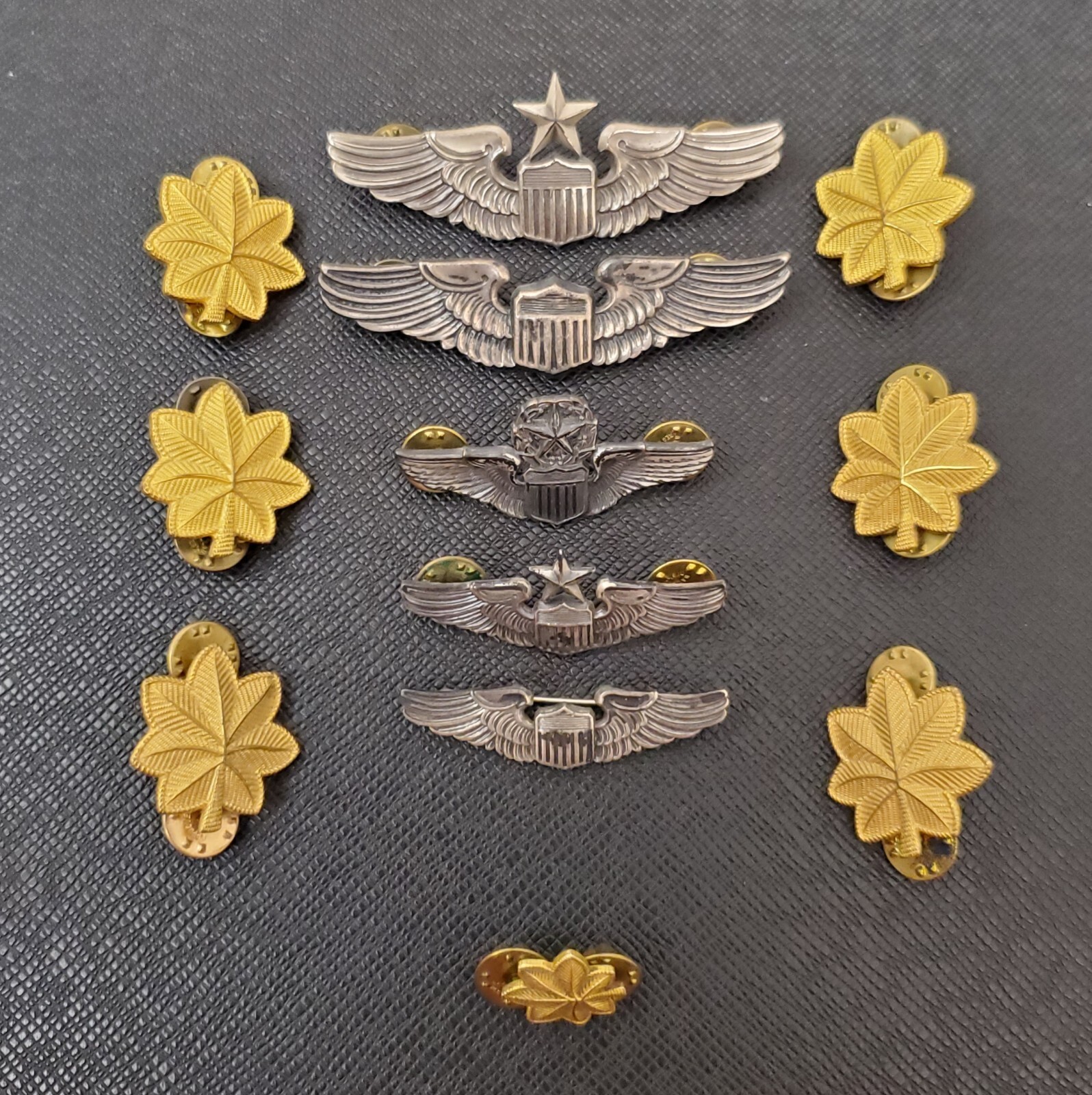 Sterling Army Air Forces Pilot Wings Badges Set Of 5 | eBay
