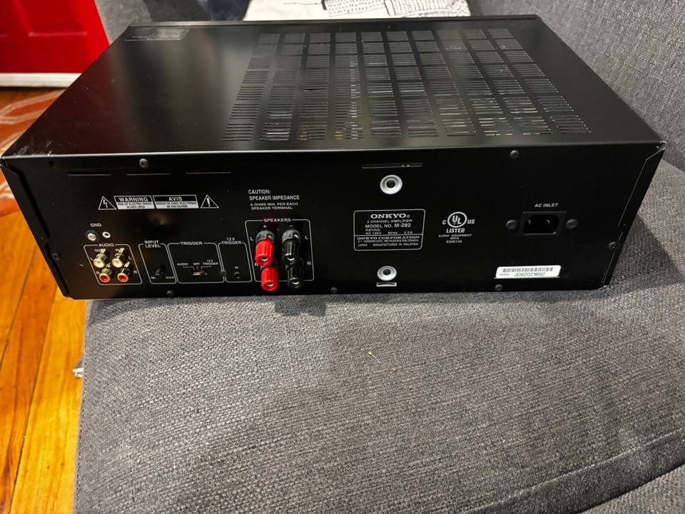 Onkyo M-282 Stereo Power 2 Channel Amplifier, Works | eBay