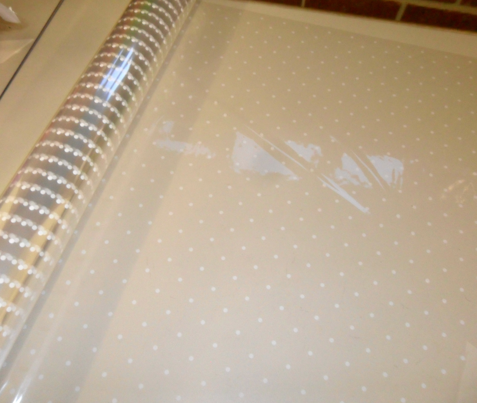 White Dot Cellophane Hamper Gift Wrap Choose your length 1 Meter - 100 ...