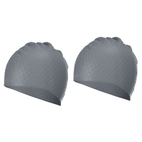 2Pcs Silicone Swim Caps Unisex Swimming Caps Bubble Textured Swim Hats ...