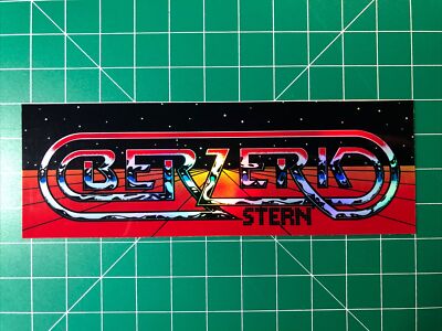 Berzerk Arcade Marquee 2x5.75” Sticker Decal Holographic Glossy Vinyl ...
