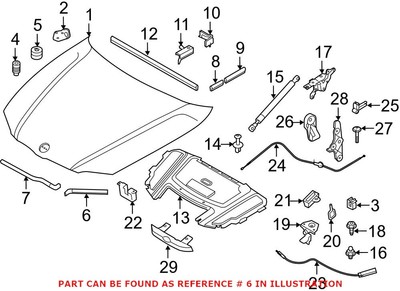 Genuine OEM Front Passenger Right Outer Hood Seal For BMW 51237159608 ...
