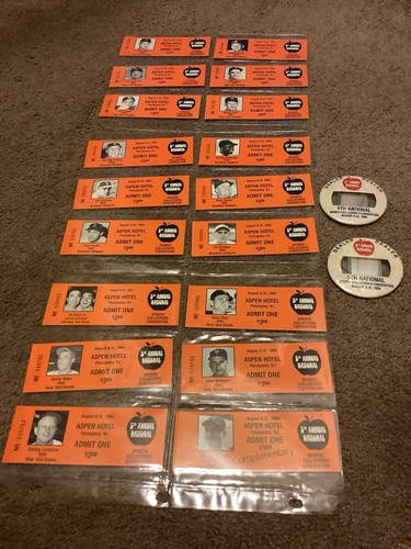 Lot of 18 5th Annual National Sports Collectors Convention 1984 Ticket ...