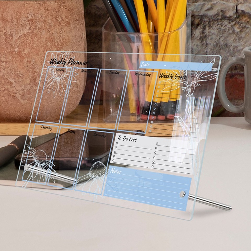 Desk Dry Erase Board Acrylic To Do List Memo Board Acrylic Message ...